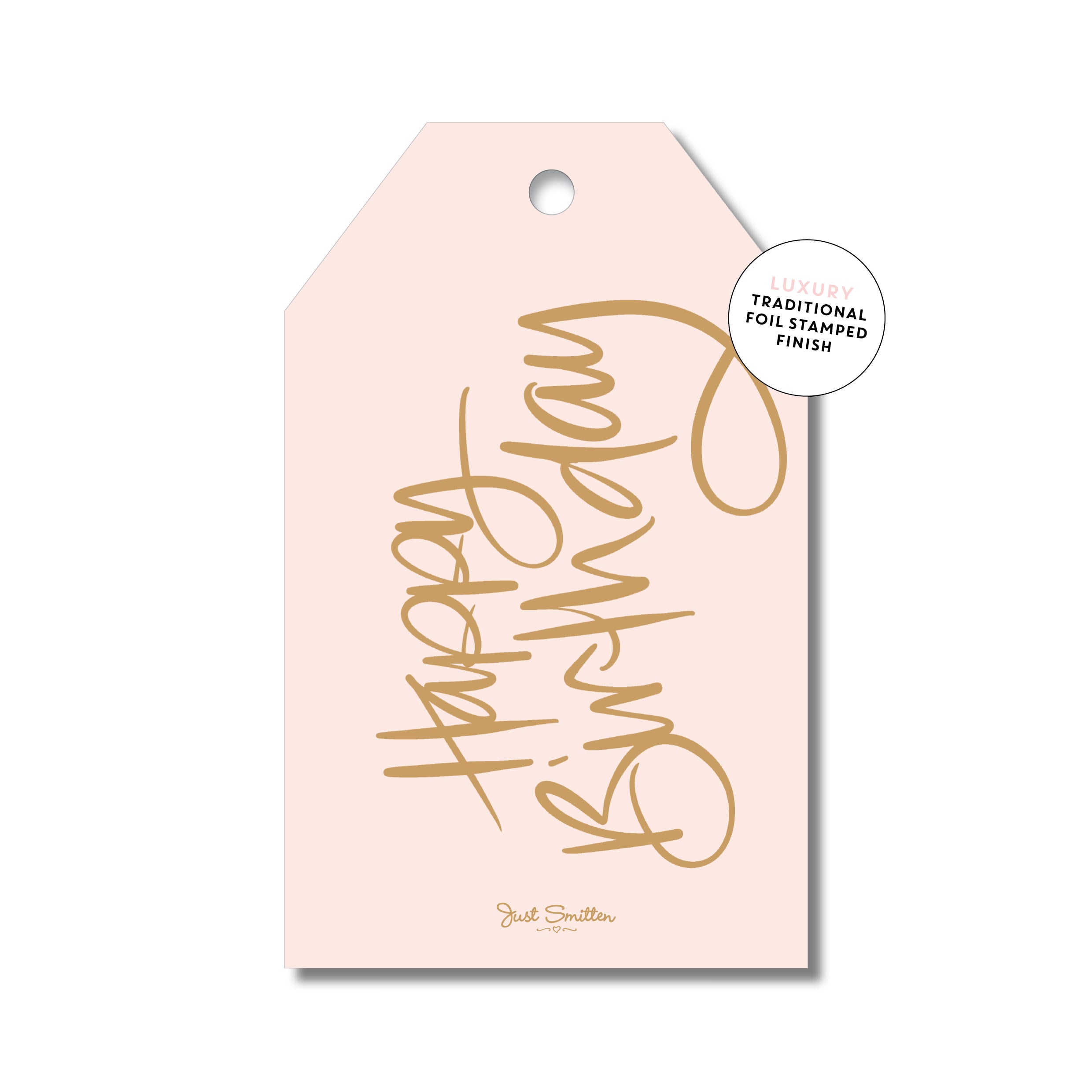 HB Script Gift Tag Blush – Just Smitten