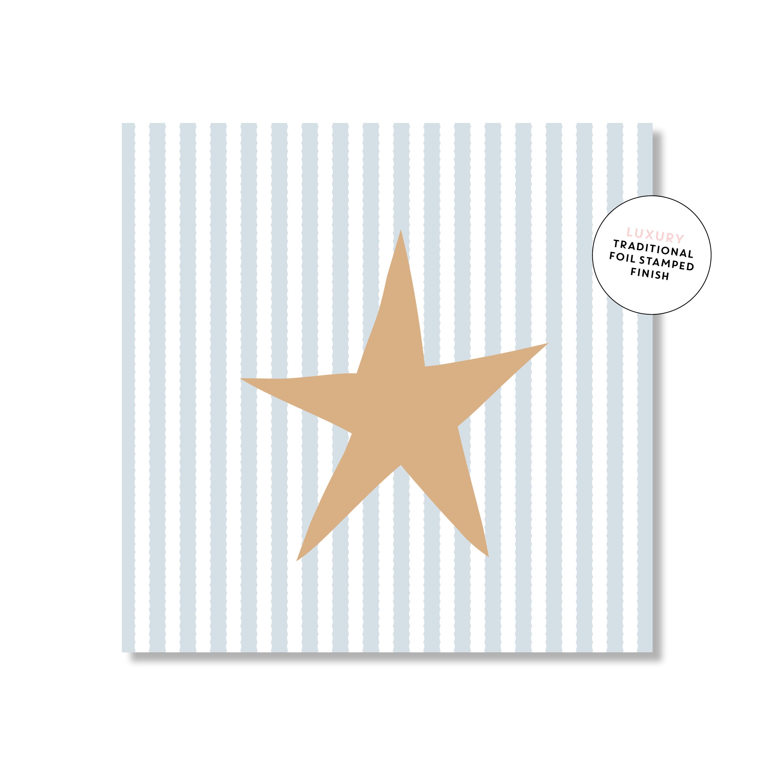 Stripey Star Mini Card – Just Smitten